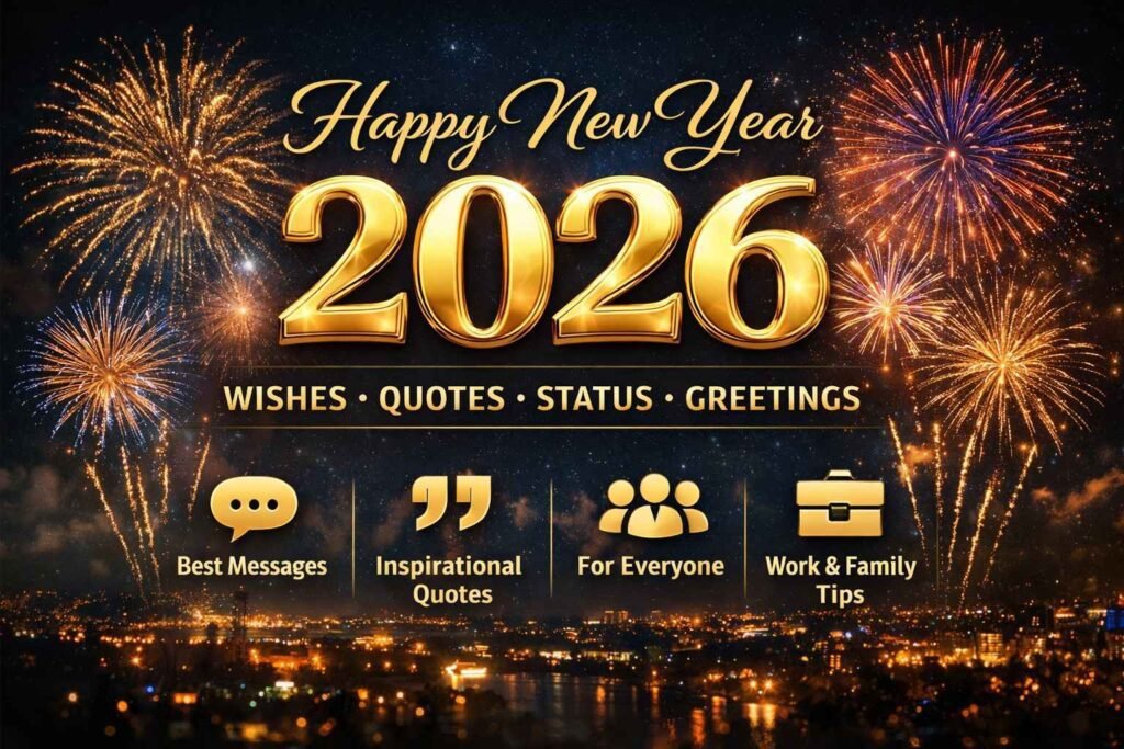 Happy New Year Wishes 2026: Best Messages, Quotes, Status